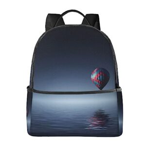 bafafa hot air balloon at night printed travel backpack business work bag computer bag outdoor sports rucksack