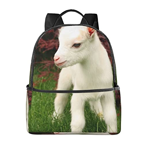 BAFAFA goat Printed Travel Backpack Business Work Bag Computer Bag Outdoor Sports Rucksack