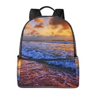 bafafa ocean dreamy printed travel backpack business work bag computer bag outdoor sports rucksack