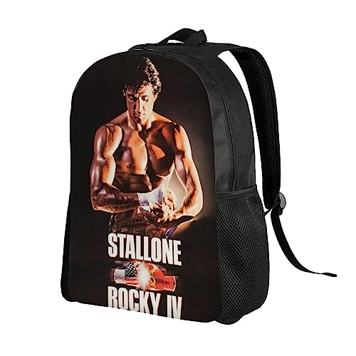 HEMKUNT Rocky Iii Backpack Men And Women Casual Fashion Lightweight Classic Backpack Tourist Black Bag