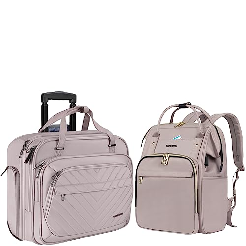 VANKEAN Laptop Backpack and Rolling Laptop Bag for Women