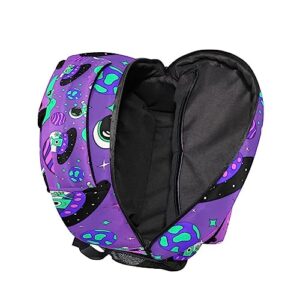 Backpack for Girl, Cute Astronauts and Alien in Space School Bookbag for Kids Elementary 3rd 4th 5th Grade