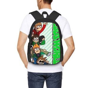 GLGFAS Eddsworld Backpack Large Capacity Leisure Travel Backpack Book Bag Outgoing Daypack 12.5x5.5x16.5 inch