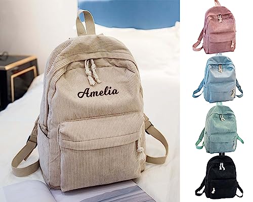 MT WORLD Laptop Backpacks,Personalized Corduroy Backpack,College Backpack,Travel Backpack,School Backpack,Laptop Backpacks,College Shoulder Bag