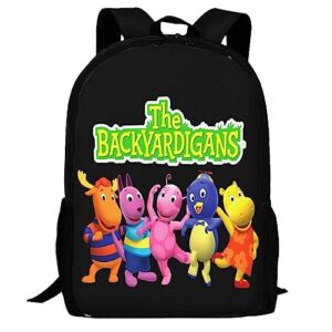 Pobecan The Anime Backyardigans Backpack Large Capacity Leisure Travel Backpack Book Bag Outgoing Daypack 12.5x5.5x16.5 inch