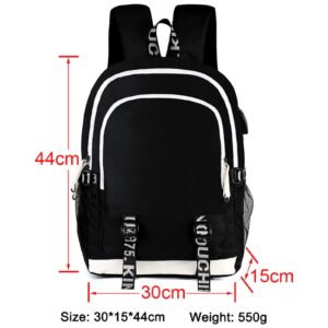 FLYZKUO Boys Girls Backpack Wednesday Laptop Backpack Book Bag Daypack Schoolbag