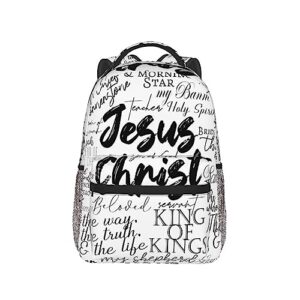 ROSIHODE Christian Backpacks Jesus Cross Laptop Bookbag Computer Bag Hiking Travel Daypack for Women Men