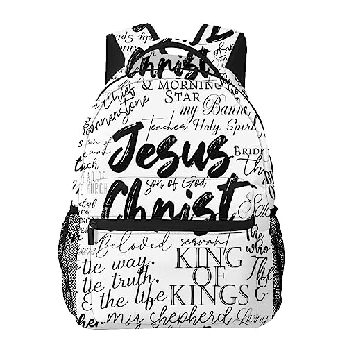 ROSIHODE Christian Backpacks Jesus Cross Laptop Bookbag Computer Bag Hiking Travel Daypack for Women Men