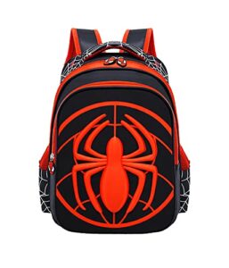 tudere 3d cartoon schoolbag waterproof lightweight boys and girls schoolbag red model