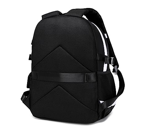 Teecho Girl Backpack for School Cute Backpack for Women College Bookbag Fit for 15.6 Inches Laptop Black