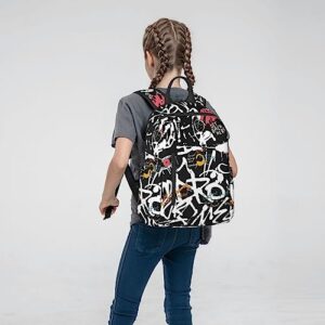 ZREXUO Graffiti Backpack Bookbags Daypack Supplies,Graffiti Art Laptop Bookbag Shoulder Bag Travel Sports for Men Women