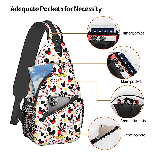 LVTFCO Cartoon Anime Sling Backpack Decorative Pendant Travel, Hiking And Casual Sports For Men And Women Gift For Fans Fashionable