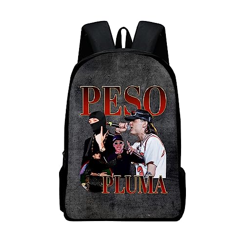 BQXZAKG Peso Pluma Backpack Sport Bags Casual Musician Oxford Cloth Travel Bag Adjustable Shoulder Strap Backpack