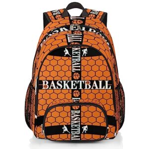 omfuns basketball ball school backpack for kids boys girls women men cool sport quote bookbag for college gym travel school bag rucksack casual daypack computer laptop backpack