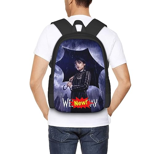 Hkazryut Wednesday Backpack Cute Backpacks Set Funny Casual Durable Daypack Laptop Travel Backpacks 02