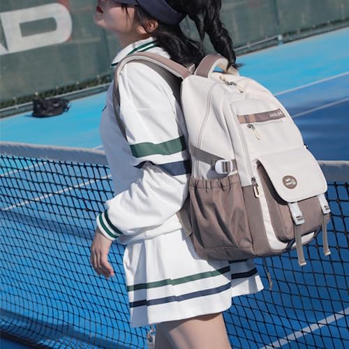 Kawaii Backpack Aesthetic Backpack Backpacks with Cute Pendant, Adorable Shoulder Bag (Orange)