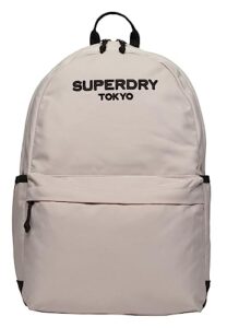 superdry womens city montana rucksack, zip fastening warm grey size one size