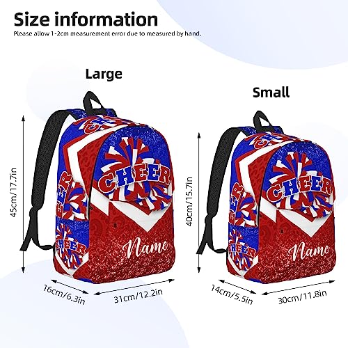 Personalized Cheer Backpack with Name Custom Cheerleading Backpack Cheer Backpack for Cheerleaders Cheerleader Gift 1Pcs