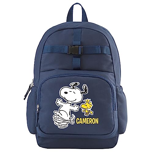 Let's Make Memories PEANUTS SNOOPY Happy Dance Backpack with Lunch Box (Optional) - Navy