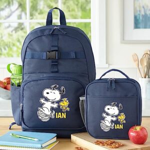 Let's Make Memories PEANUTS SNOOPY Happy Dance Backpack with Lunch Box (Optional) - Navy