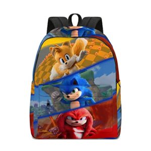 Cugefuo 2PC Boy Backpack and Lunch Bag 16in 3D Printed Cartoon Game Backpack Laptop Backpack with Lunch Box