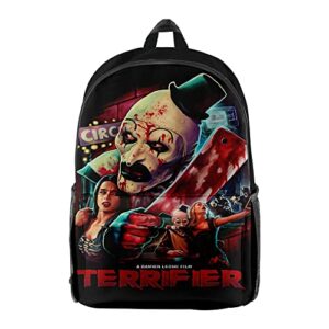 terrifier 2 backpack unisex shoulders bag fashion 3d printing daypack travel bags