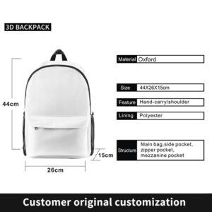 Peso Pluma Backpack Three Piece Set Unisex Shoulders Bag Fashion 3D Printing Daypack Travel Bags