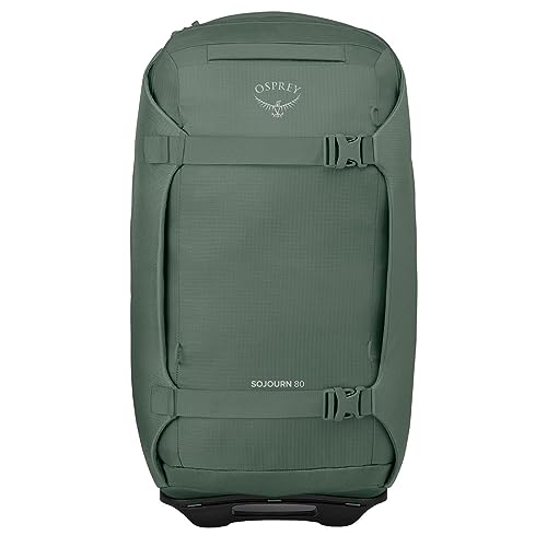 Osprey Sojourn 28"/80L Wheeled Travel Backpack with Harness, Koseret Green, One Size