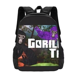 gorilla tag 3d print backpack monkey travel backpack lightweight laptop backpack casual daypack gorilla tag fan gift