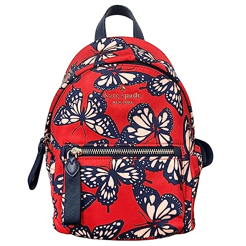 Kate Spade Chelsea The Little Better Nylon Mini Backpack Butterfly Red