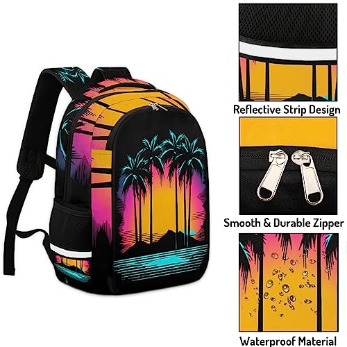 Backpack college Laptop Bookbag, Parrot Middle/High School Bag for Girls Boys Elementary Student Kids Backpack Daypack (Color698)