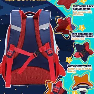 LSSAGOON Astronaut Kids Backpack for Toddler Girls, Cute Bookbag for 6~12 Year Olds for School, Birthday, Xmas Gifts, Bag for Elementary School