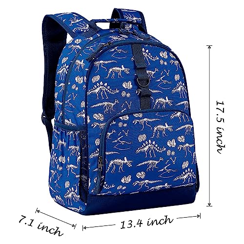 Choco Mocha 17inch Dinosaur Backpack + Lunch Bag