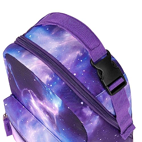 Choco Mocha 18inch Purple Backpack + Lunch Bag