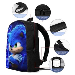 ZENCIX Kids Cartoon School Backpack Set with Lunch Bag and Pencil Case Boys Girls 3D Cute Bookbag Student Schoolbag Travel Backpack