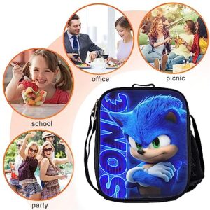 ZENCIX Kids Cartoon School Backpack Set with Lunch Bag and Pencil Case Boys Girls 3D Cute Bookbag Student Schoolbag Travel Backpack