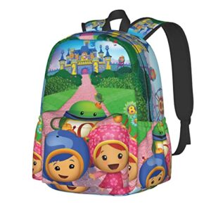 conpelson backpacks team anime umizoomi adjustable laptop backpack double shoulder bag for women men climbing shopping work