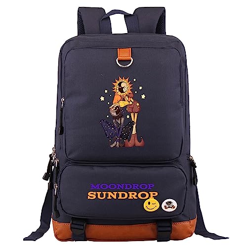 Gengx Big Capacity Travel Bagpack Novelty Sundrop and Moondrop Daypack-Laptop Rucksack Lightweight Book Bag for Student