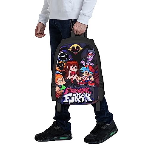 MAPH Fashion Anime Fri-day Night Fun-kin Backpack Cartoon Lightweight Travel Computer Bag Casual Daypack Cute Daybag With Adjustable Straps For Unisex