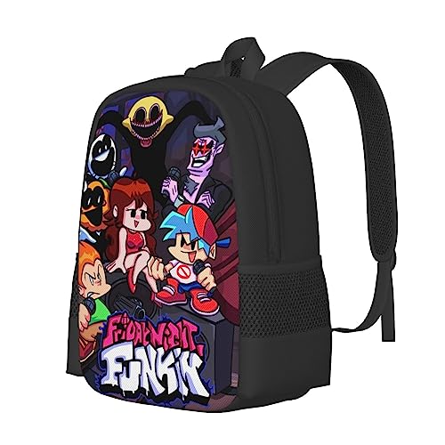 MAPH Fashion Anime Fri-day Night Fun-kin Backpack Cartoon Lightweight Travel Computer Bag Casual Daypack Cute Daybag With Adjustable Straps For Unisex