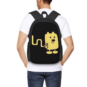 KOVOS Wow! Wow! Anime Wubbzy! Laptop Bag Cartoon Backpack Casual Travel Backpacks Daypack For Men Women