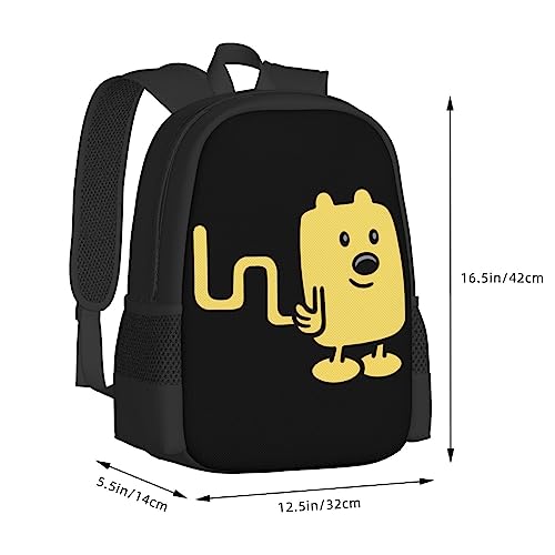 KOVOS Wow! Wow! Anime Wubbzy! Laptop Bag Cartoon Backpack Casual Travel Backpacks Daypack For Men Women