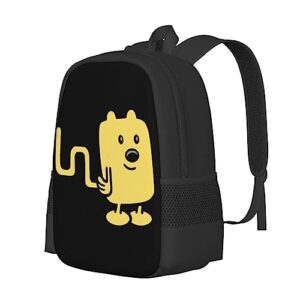 KOVOS Wow! Wow! Anime Wubbzy! Laptop Bag Cartoon Backpack Casual Travel Backpacks Daypack For Men Women