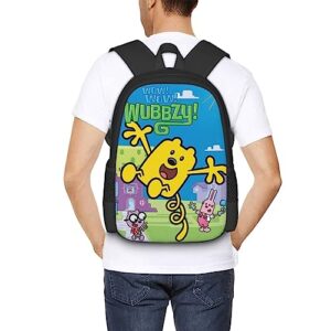 KOVOS Wow! Wow! Anime Wubbzy! Laptop Bag Cartoon Backpack Casual Travel Backpacks Daypack For Men Women