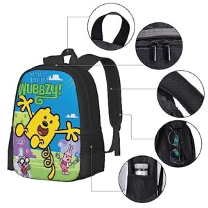 KOVOS Wow! Wow! Anime Wubbzy! Laptop Bag Cartoon Backpack Casual Travel Backpacks Daypack For Men Women