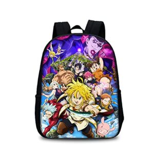 iryze teen seven deadly sins bookbag student multifunction knapsack lightweight travel canvas daypack for youth