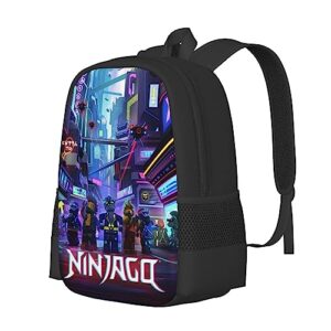 MILX Ninja Anime Multi-Functional Backpack Laptop Shoulder Bag Backpack With Adjustable Strap Casual High Capacity 17 Inch Daypack Gifts