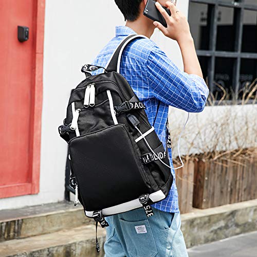 Basketball Star SC-30 Laptop Multifunctional Backpack Men's and Women's Travel Backpack Student Schoolbag Fan Gift (black 3)