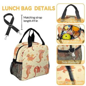 Dragon Backpack with Lunch Box, Set of 3 School Backpacks Matching Combo, Cute Bookbag And Pencil Case Bundle