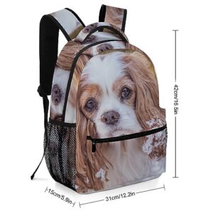 Laptop Backpack for Traveling Cavalier King Charles Spaniel Carry on Business Backpack for Men Women Casual Daypack Hiking Sporting Bag